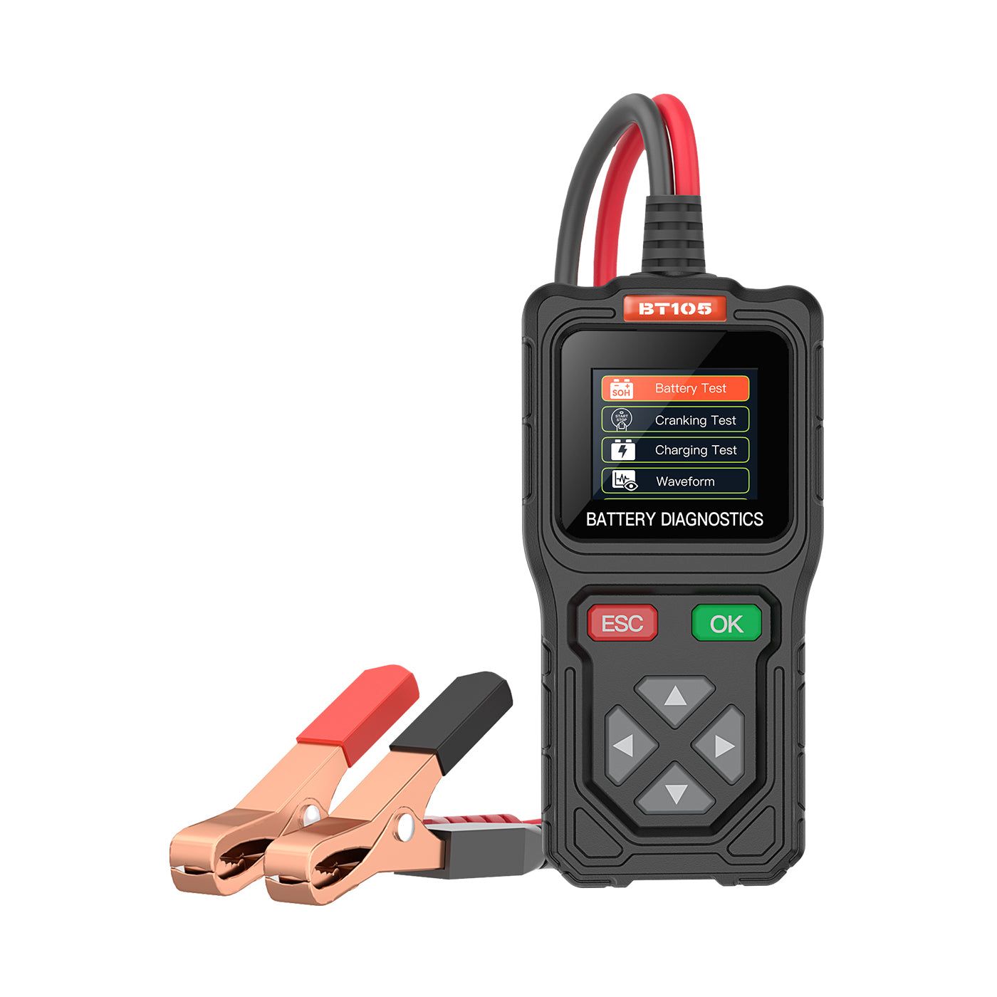 BT105 Automotive Battery Tester 12V/24V | Accurate CCA Analyzer – FLUTREE